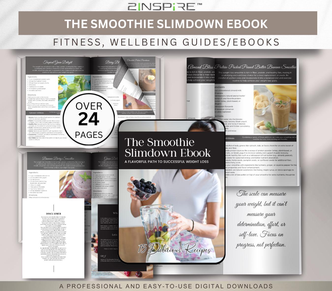 The Smoothie Slimdown Ebook, Nutrition and Detox Drink Guide, Healthy ...