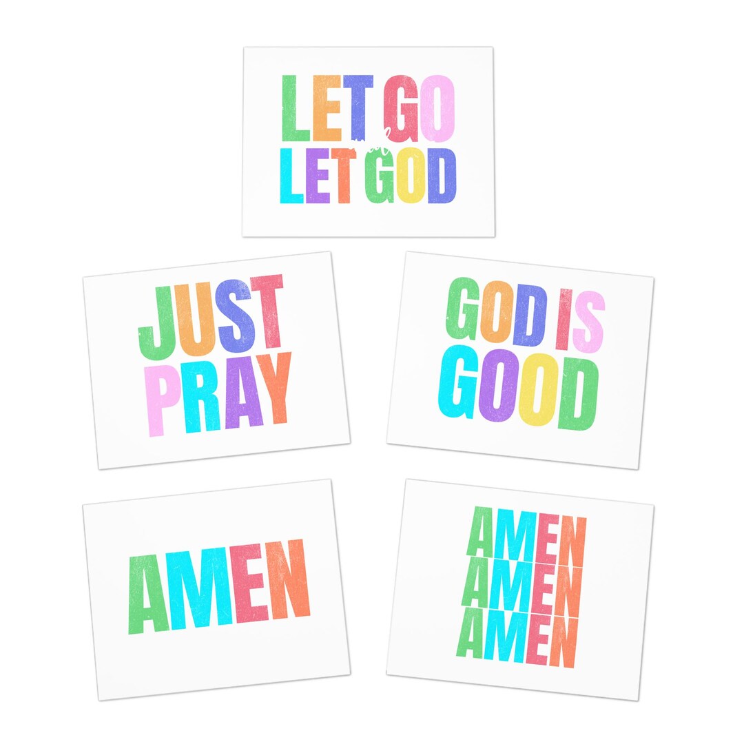 Christian Faith-based Greeting Cards Set, Multi-design Holiday Cards ...