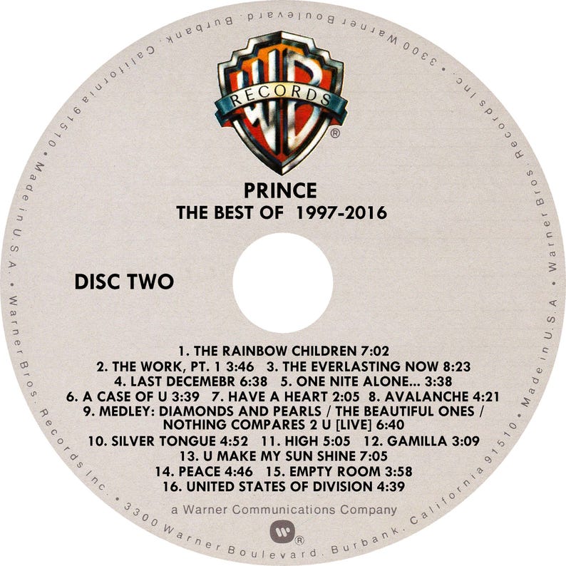 Prince - the Best of 1997-2016 [4-CD] - Musicology Rainbow Children ...