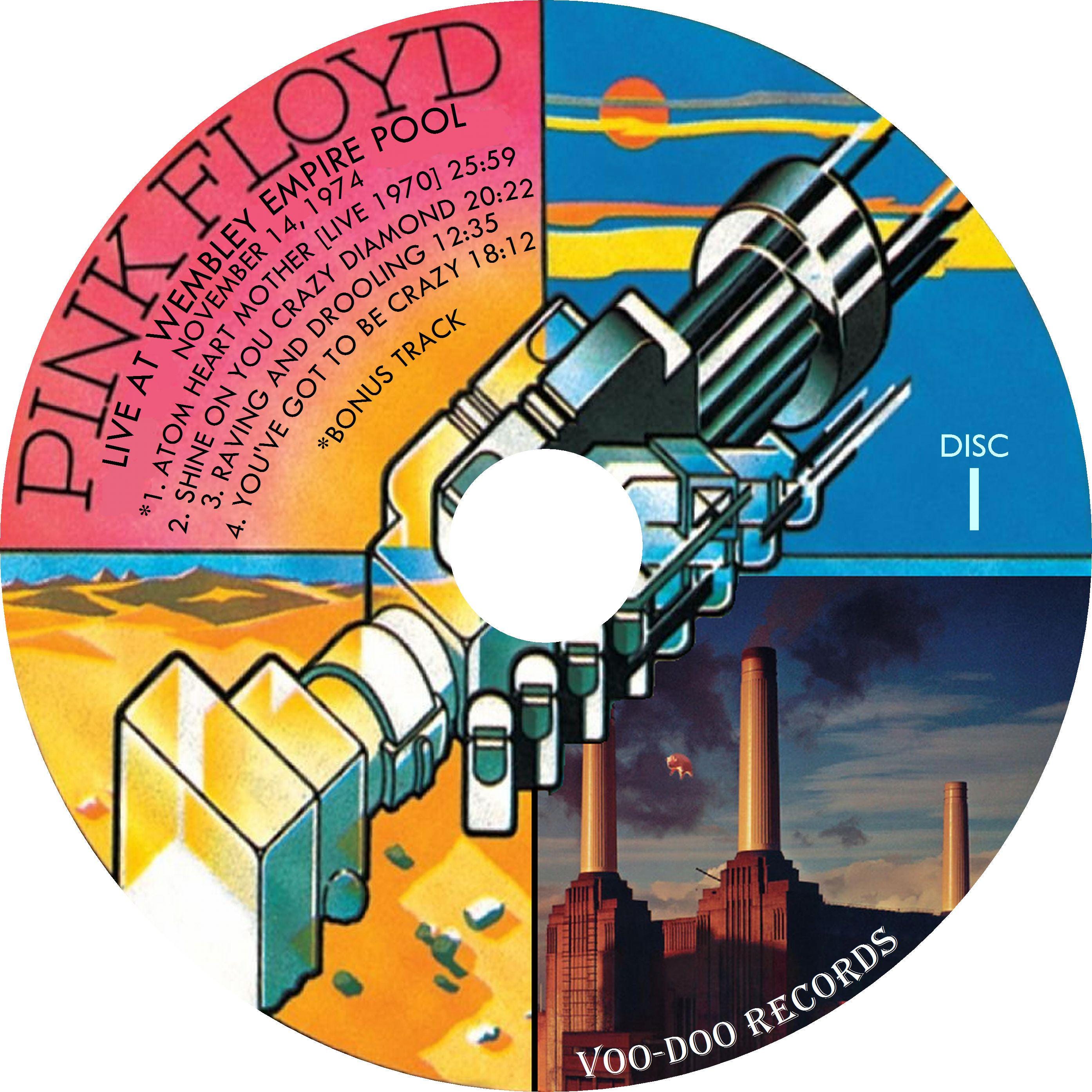 Pink Floyd - Live at Wembley Empire Pool 1974 2-CD Live Dark Side of ...