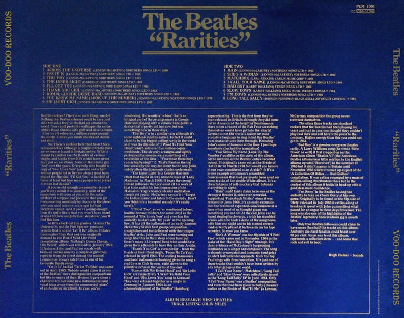 The Beatles - Rarities [1978 UK CD] - Full Album on CD - Across the ...