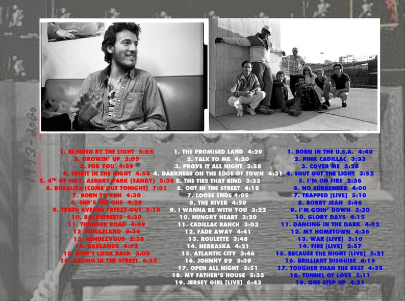 Bruce Springsteen Best of 1973-2022 Expanded Edition - 6-CD 109 Songs ...