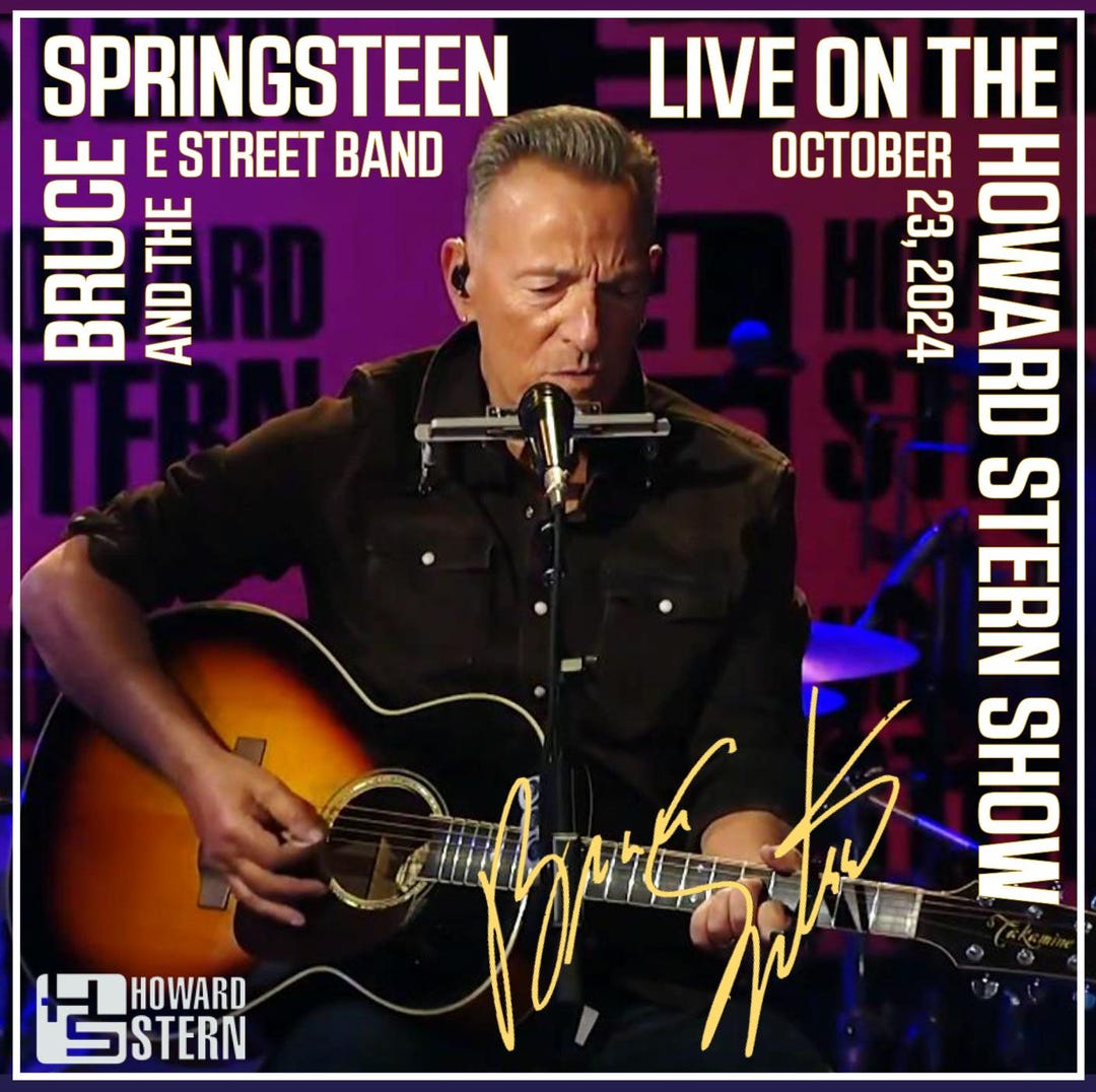 Bruce Springsteen - Live on the Howard Stern Show - October 23, 2024 ...
