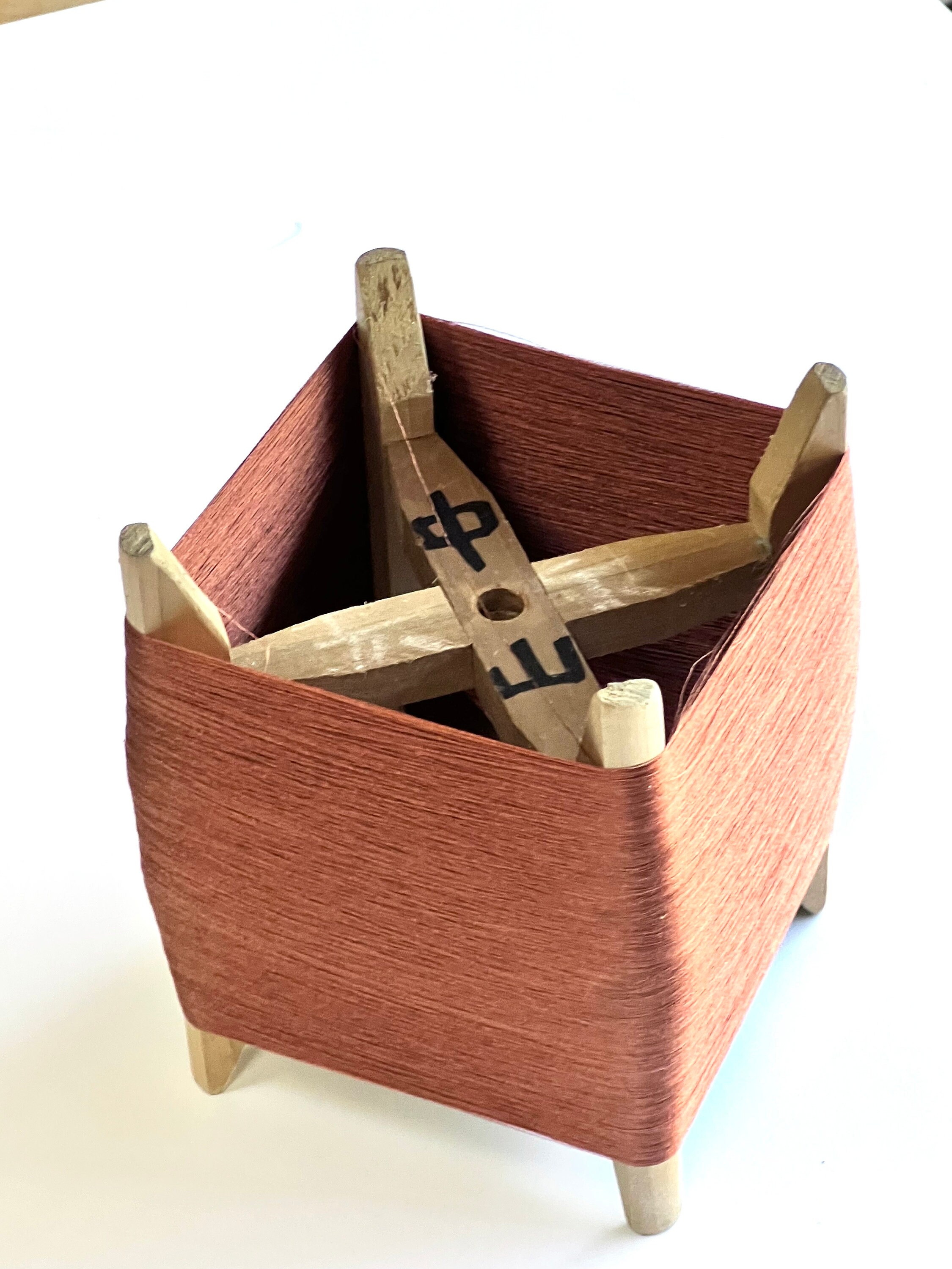 Vintage Japanese ITOMAKI Wooden Weaving Spool Silk Bobbin. Golden Brown ...