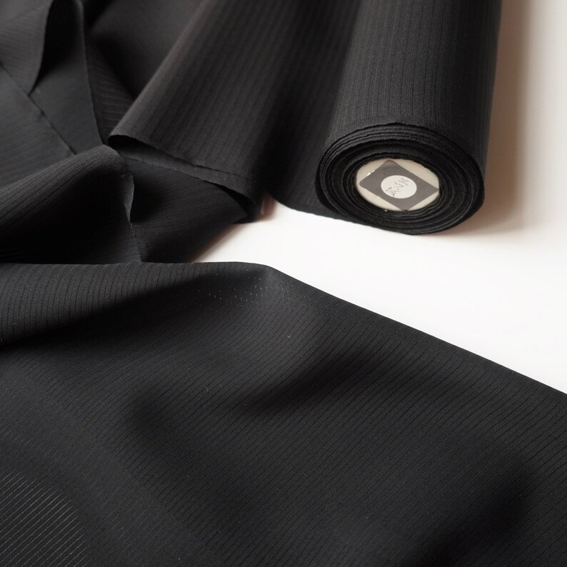 Black Silk Kimono Fabric Unused Bolt by the Yard Midnight - Etsy