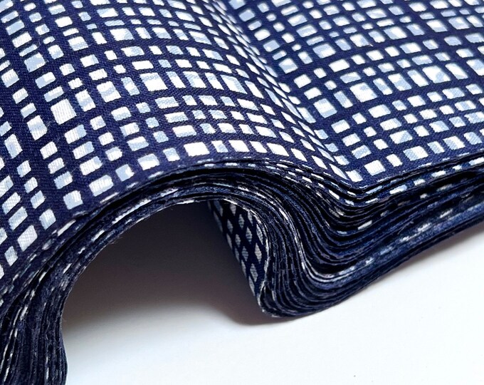 Indigo Blue and White Yukata Cotton Kimono Fabric Unused Bolt by the ...