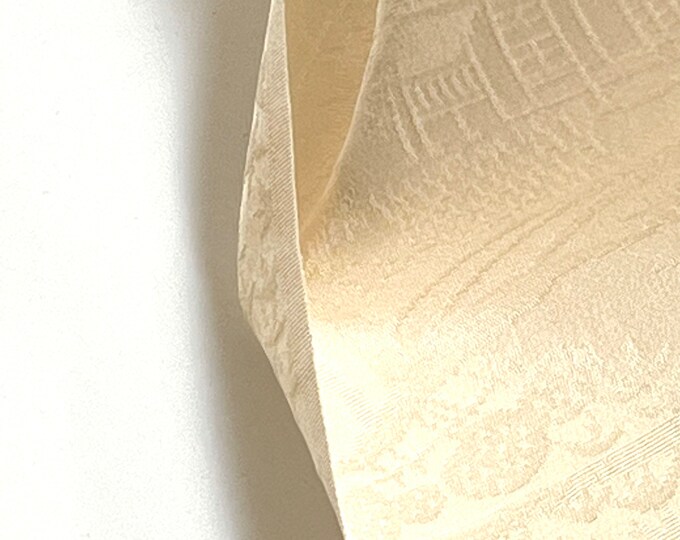 Cream Silk Kimono Fabric Japanese Silk Bolt by the Yard Botanical ...
