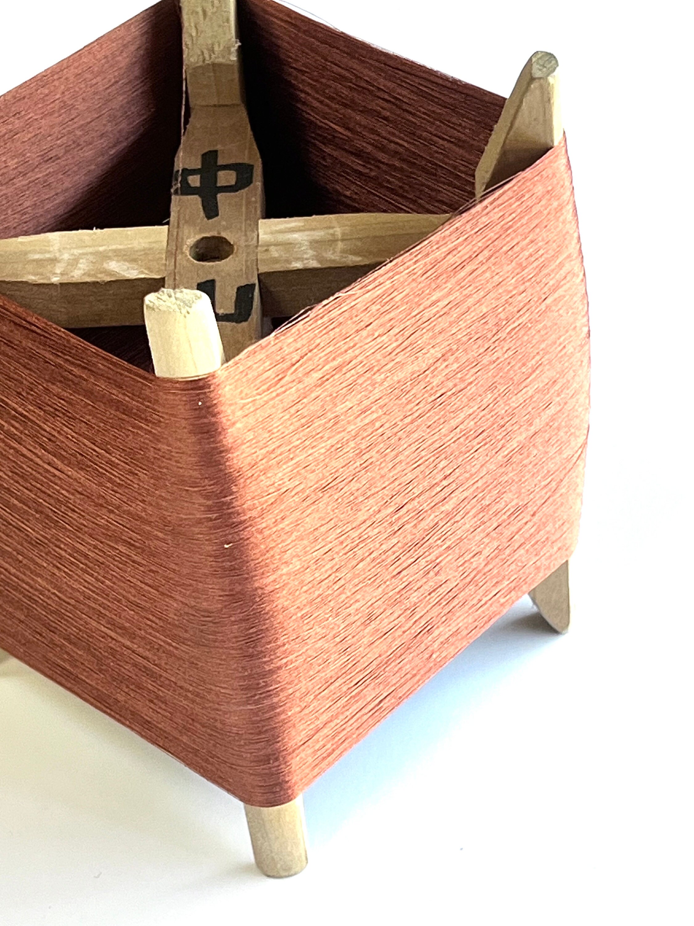 Vintage Japanese ITOMAKI Wooden Weaving Spool Silk Bobbin. Golden Brown ...