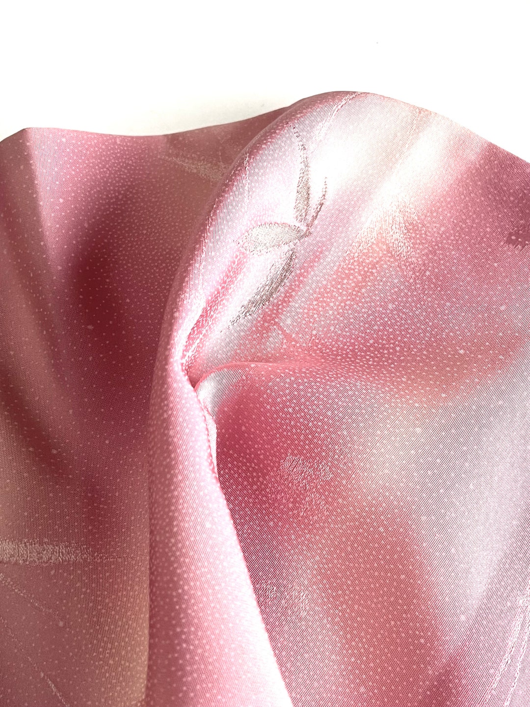 Japanese Pink Silk Kimono Fabric 100% Silk Woven Bamboo Bokashi ...