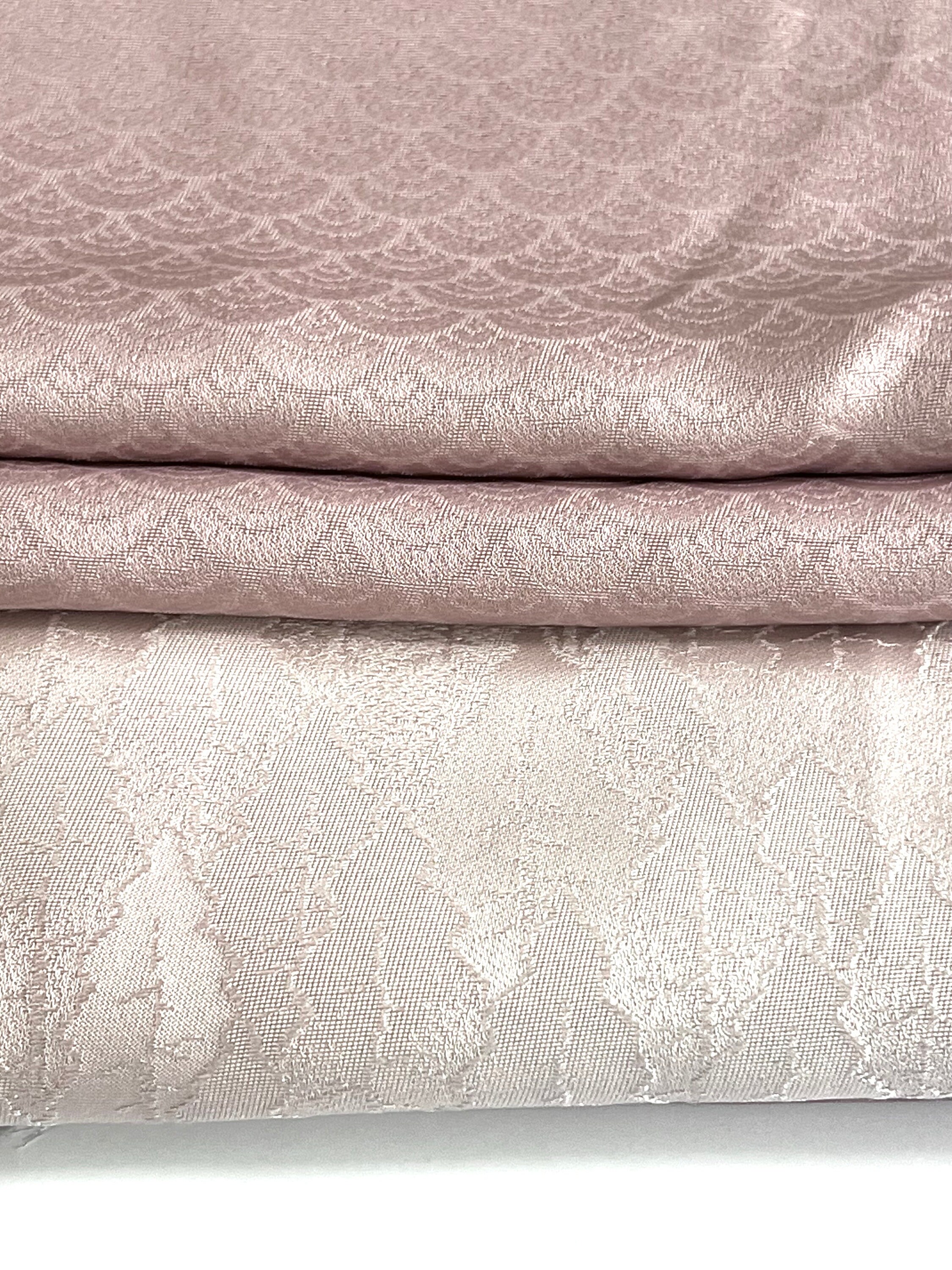 Light Purple Pink Silk Kimono Fabric / Vintage Silk Panels / Unpicked ...