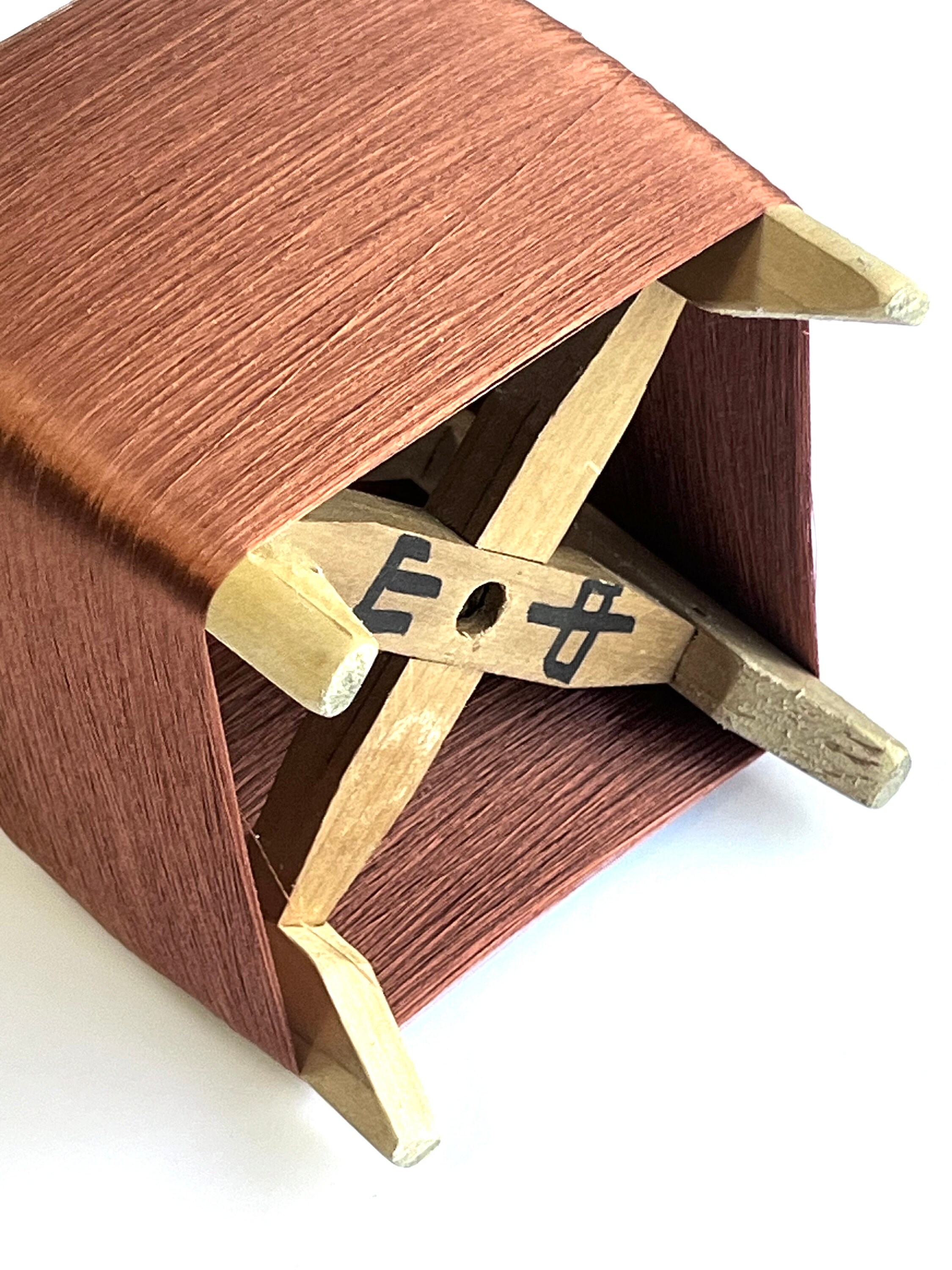 Vintage Japanese ITOMAKI Wooden Weaving Spool Silk Bobbin. Golden Brown ...