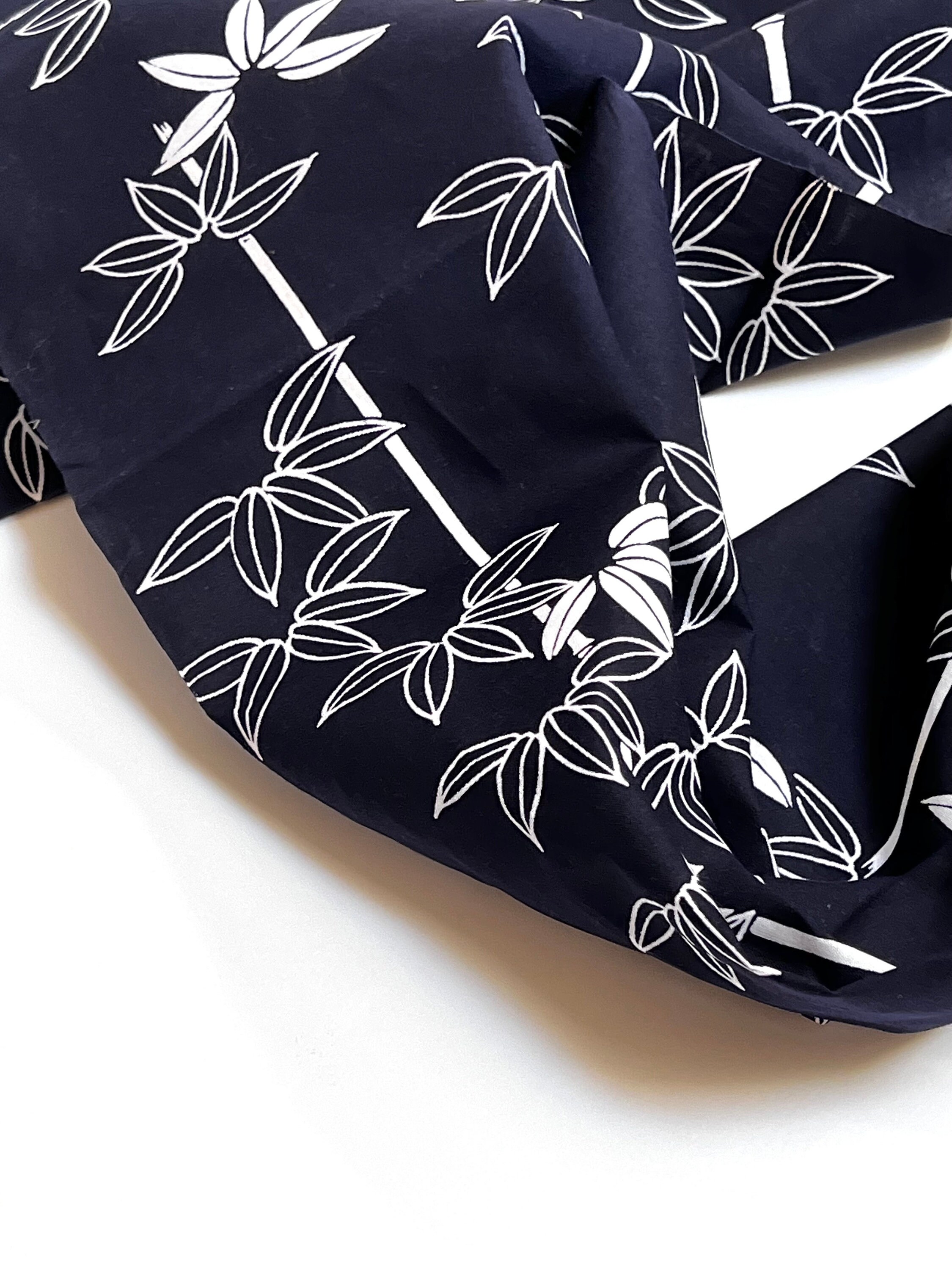 Indigo Blue and White Yukata Cotton Kimono Fabric Unused Bolt by the ...