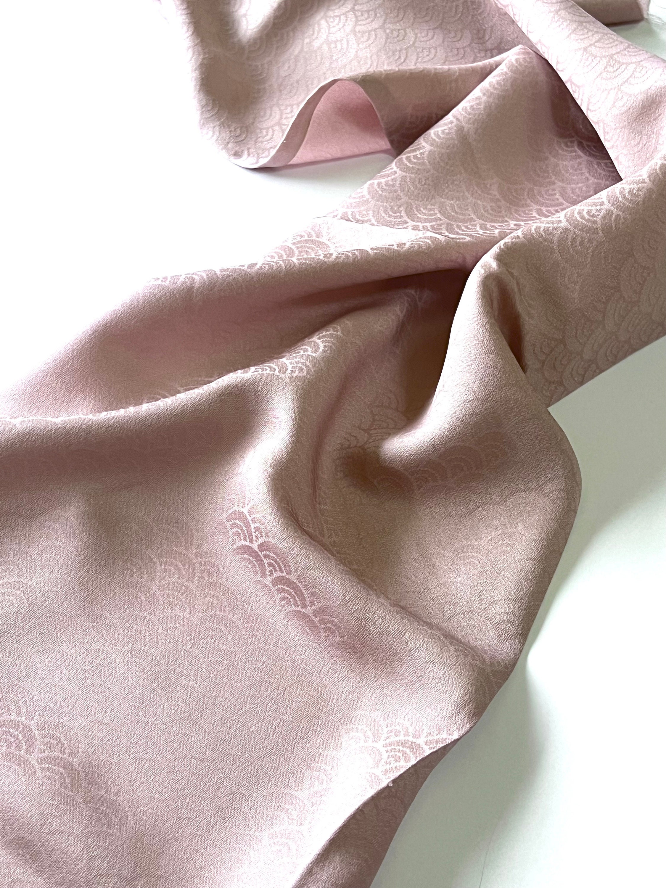 Light Purple Pink Silk Kimono Fabric / Vintage Silk Panels / Unpicked ...