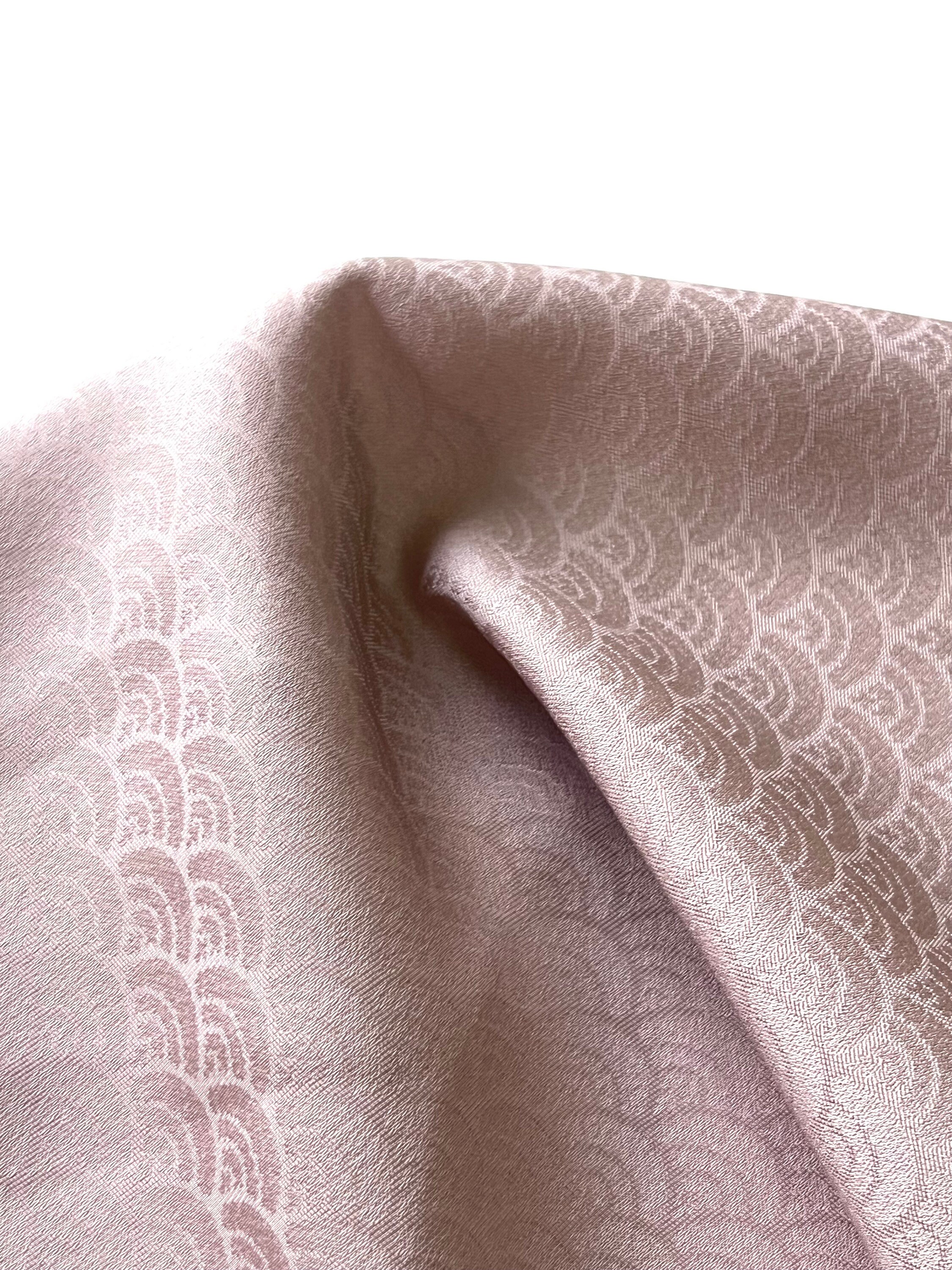 Light Purple Pink Silk Kimono Fabric / Vintage Silk Panels / Unpicked ...