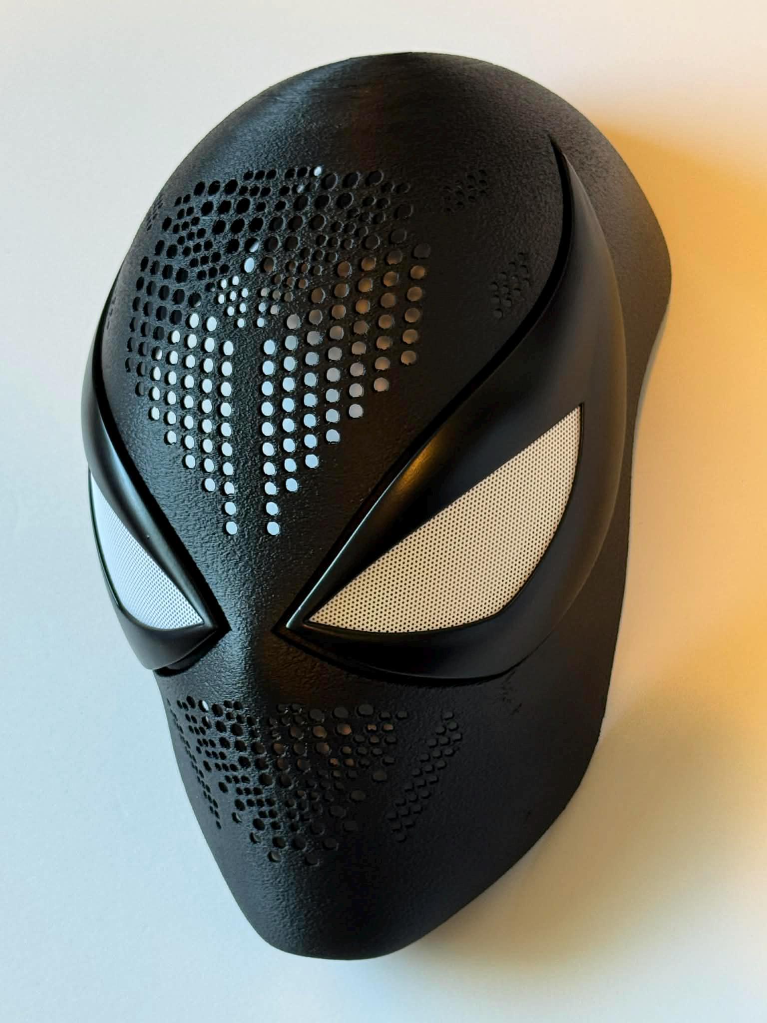 Spiderman Faceshell, Campbell Style, Custom 3D Printed Mask, Magnetic ...