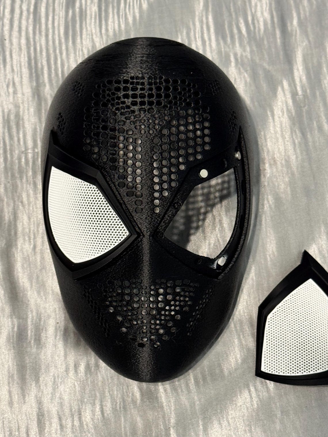 Spiderman Faceshell, Sensational A, Custom 3D Printed Mask, Magnetic ...