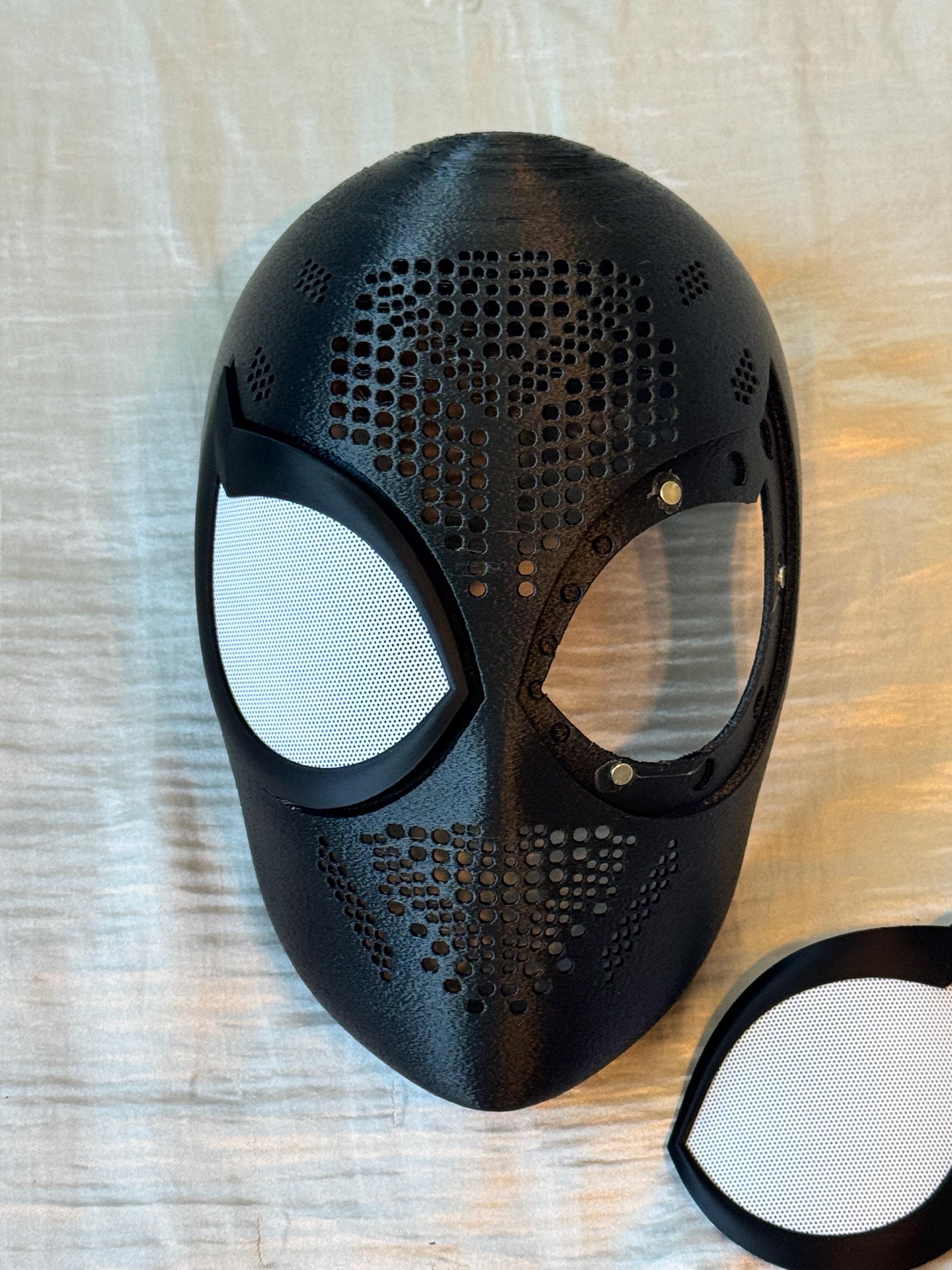Spiderman Faceshell, Custom A Style, Custom 3D Printed Mask, Magnetic ...