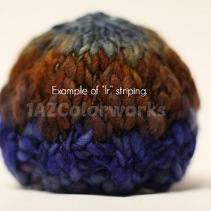 Handspun Yarn Thick and Thin Wool Slub Tts(tm) Merino Hand Dyed Half ...
