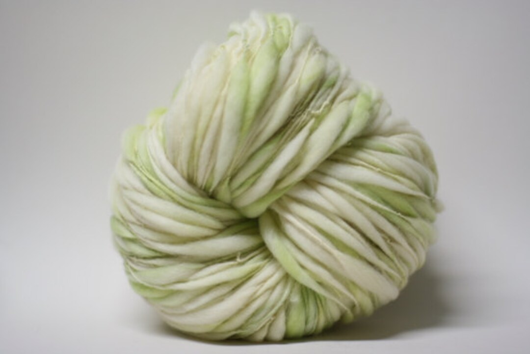 Handspun Yarn Thick and Thin Wool Slub Tts(tm) Merino Hand Dyed Half ...