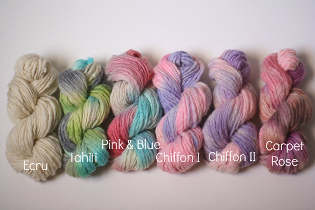 Thick and Thin Merino Yarn Slub Hand Dyed Ttstm 66 Mini - Etsy