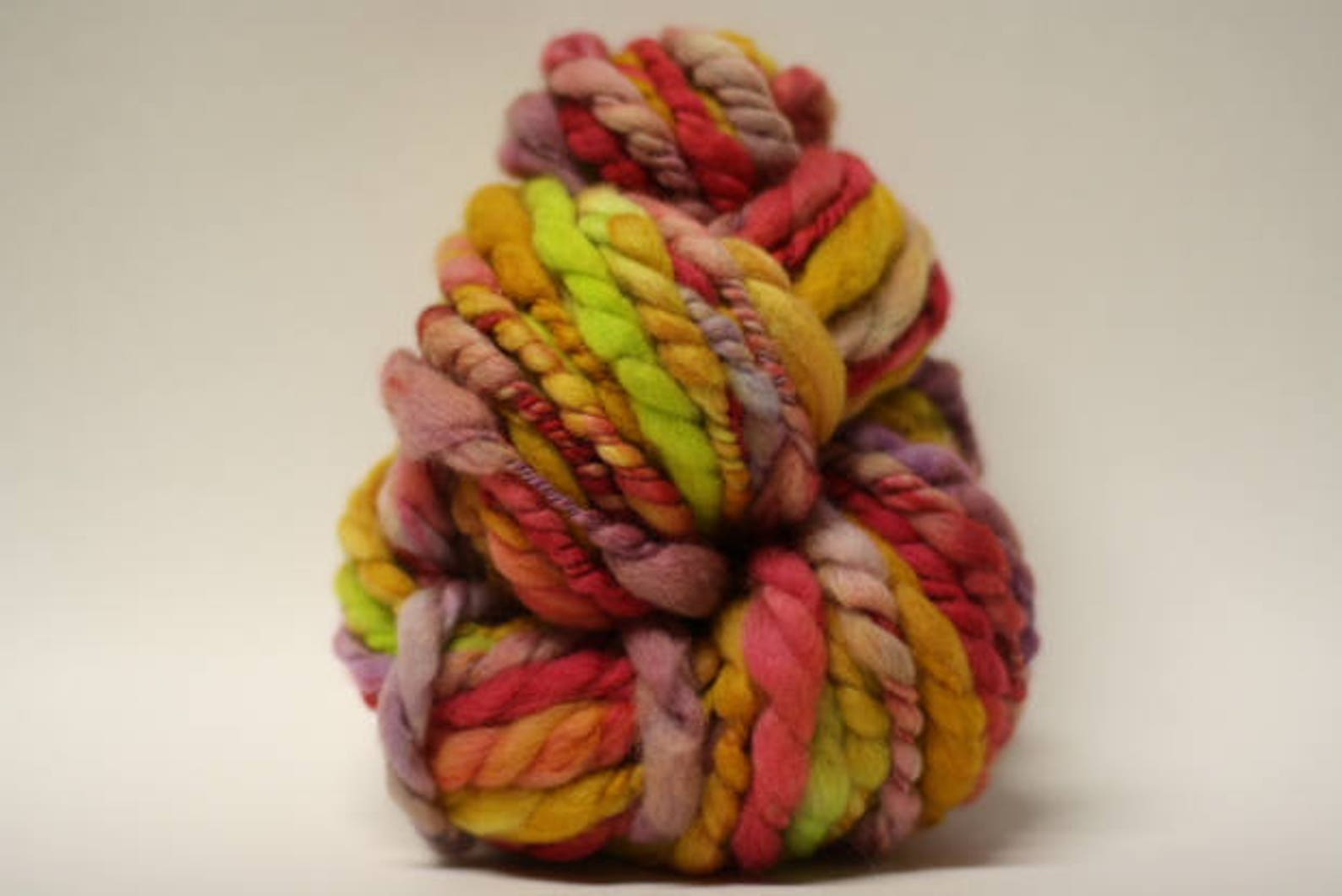 Thick and Thin Yarn Hand Spun Wool Superfine Merino Slub | Etsy