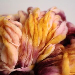 Super Bulky Thick and Thin Yarn Bulky Wool Slub Hand Dyed Hand Spun Tts ...