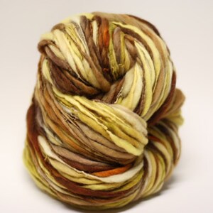 Handspun Merino Wool Yarn Thick and Thin Slub Tts(tm) Hand Dyed Half ...