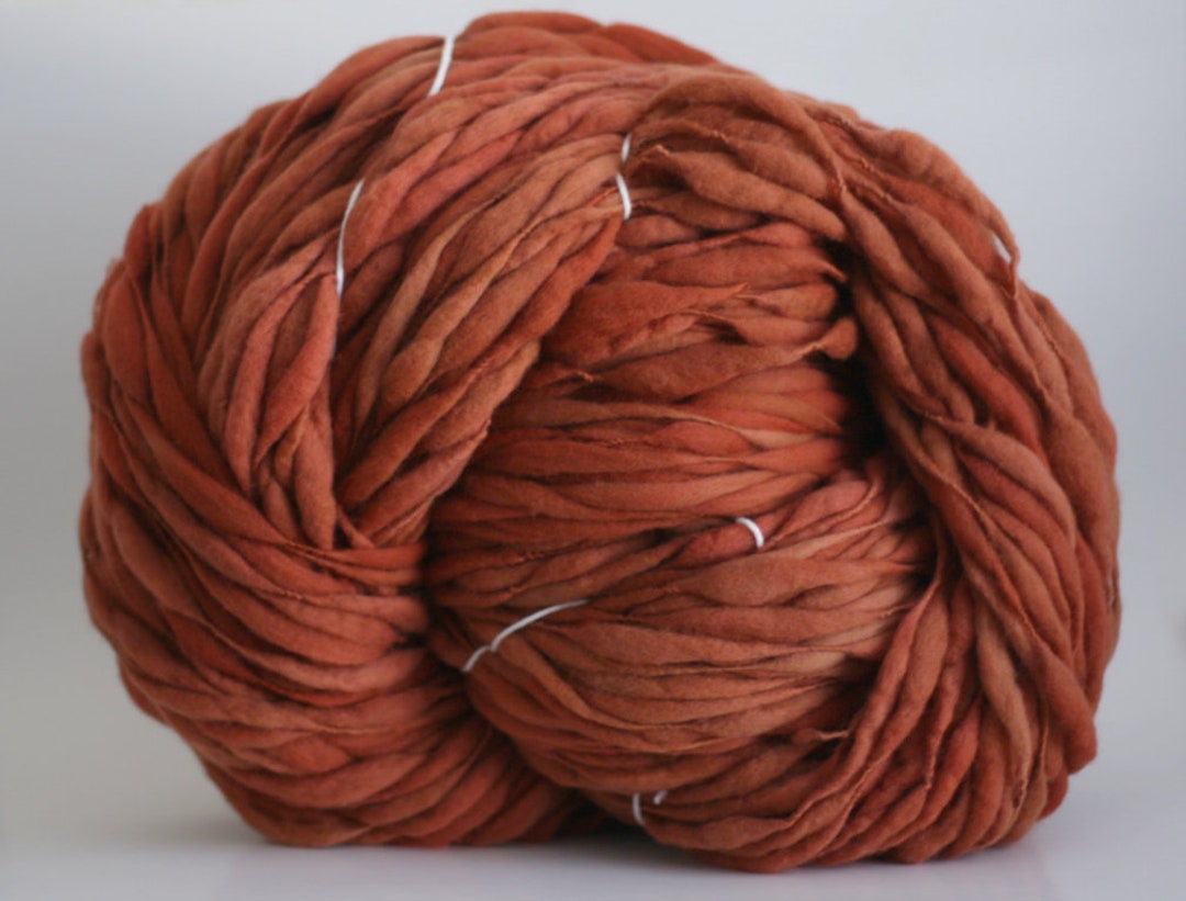 32oz Thick and Thin Yarn Handspun Merino Wool Slub Tts(tm) Merino Hand ...