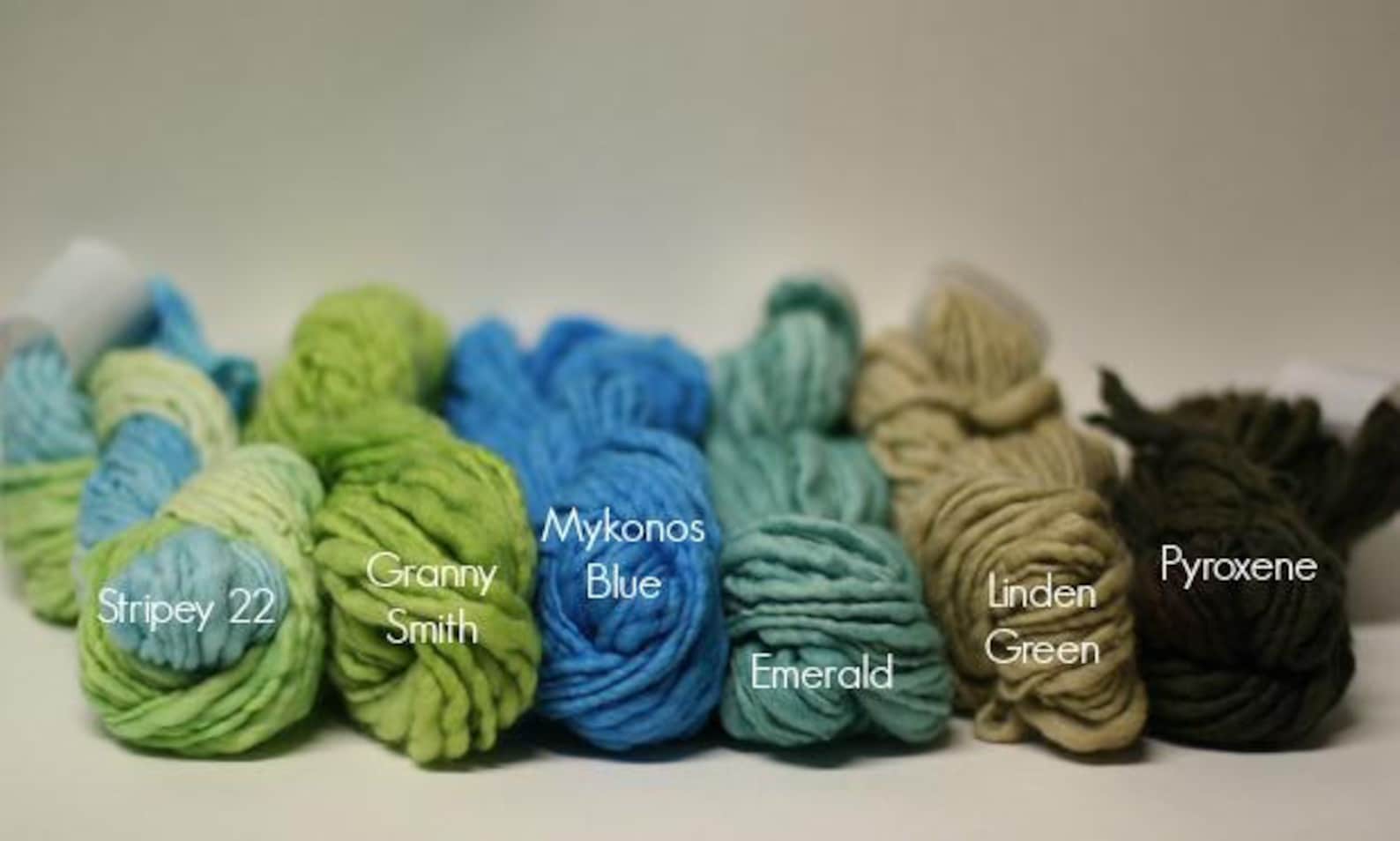 Thick and Thin Merino Yarn Slub Hand Dyed Ttstm 44 Mini | Etsy