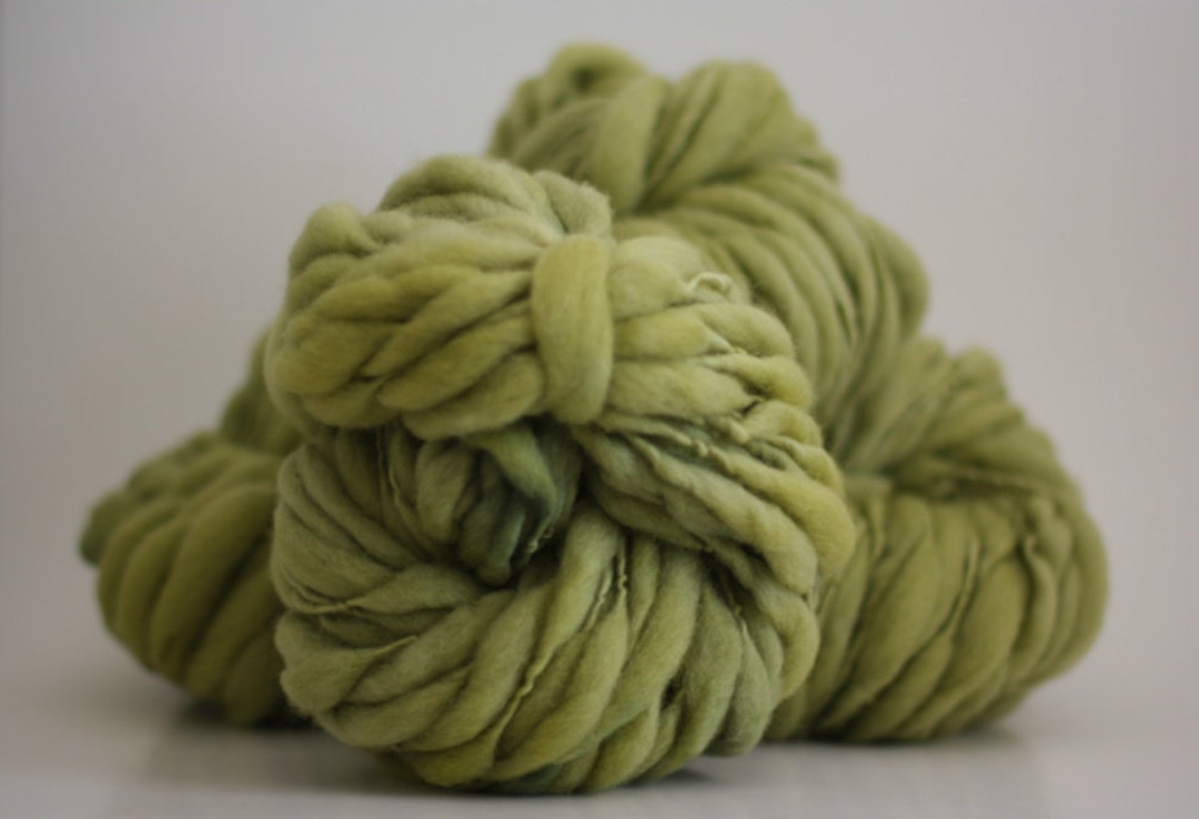 Handspun Thick and Thin Wool Yarn Chunky Slub Hand Dyed Tts™ Cerignolia ...