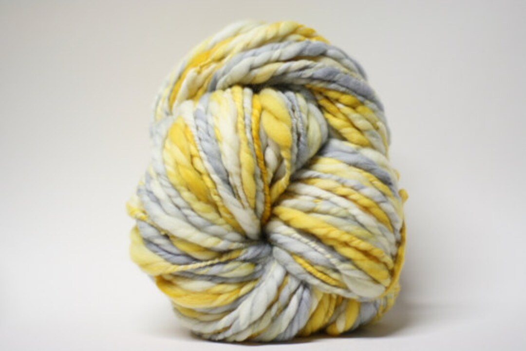 Thick and Thin Handspun Yarn Wool Superfine Merino Slub Tts(tm) Hand ...