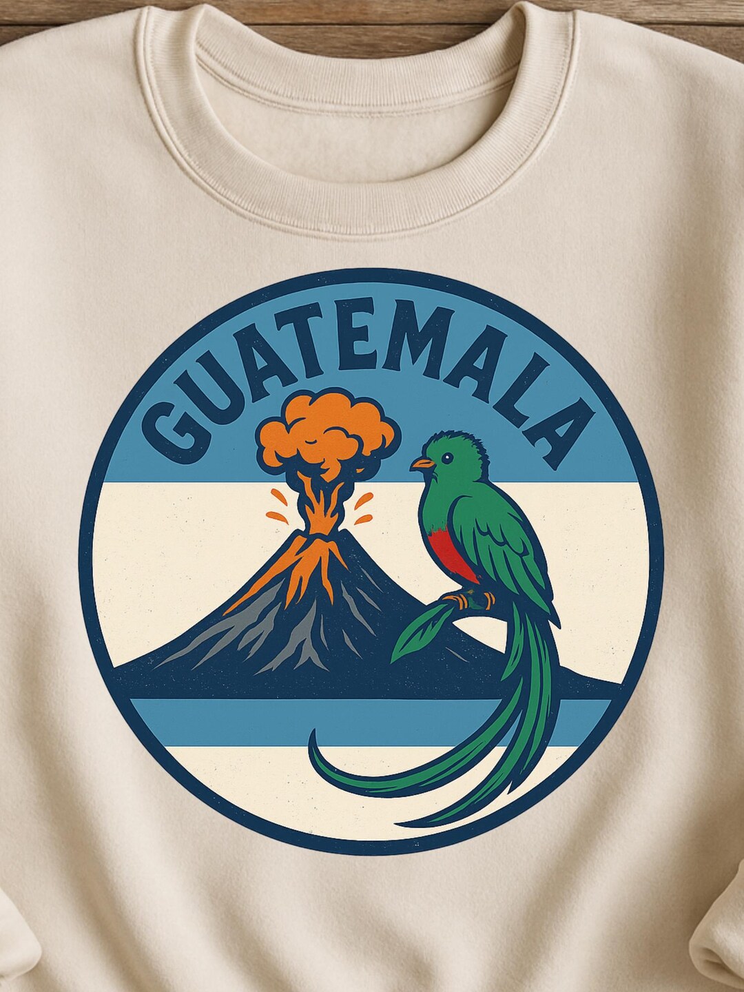 Guatemala Volcano & Quetzal PNG — Transparent Patriotic Sublimation/dtf ...