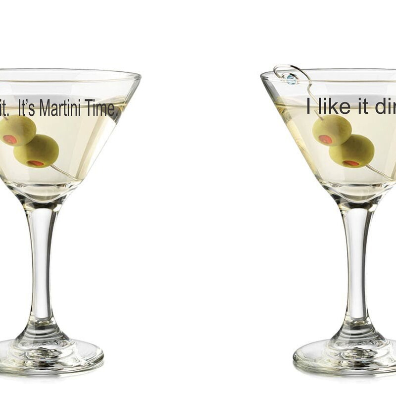 Personalized Martini Glasses - Etsy