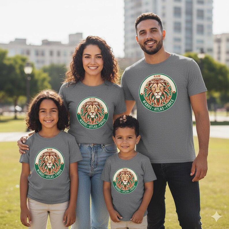 Atlas Lion Zellige - Vintage Moroccan Badge - Moroccan Design T-shirt ...
