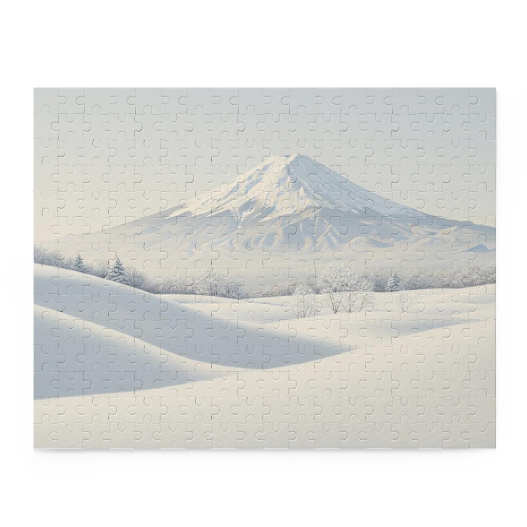 Silent White – Mount Fuji Winter Puzzle - Etsy