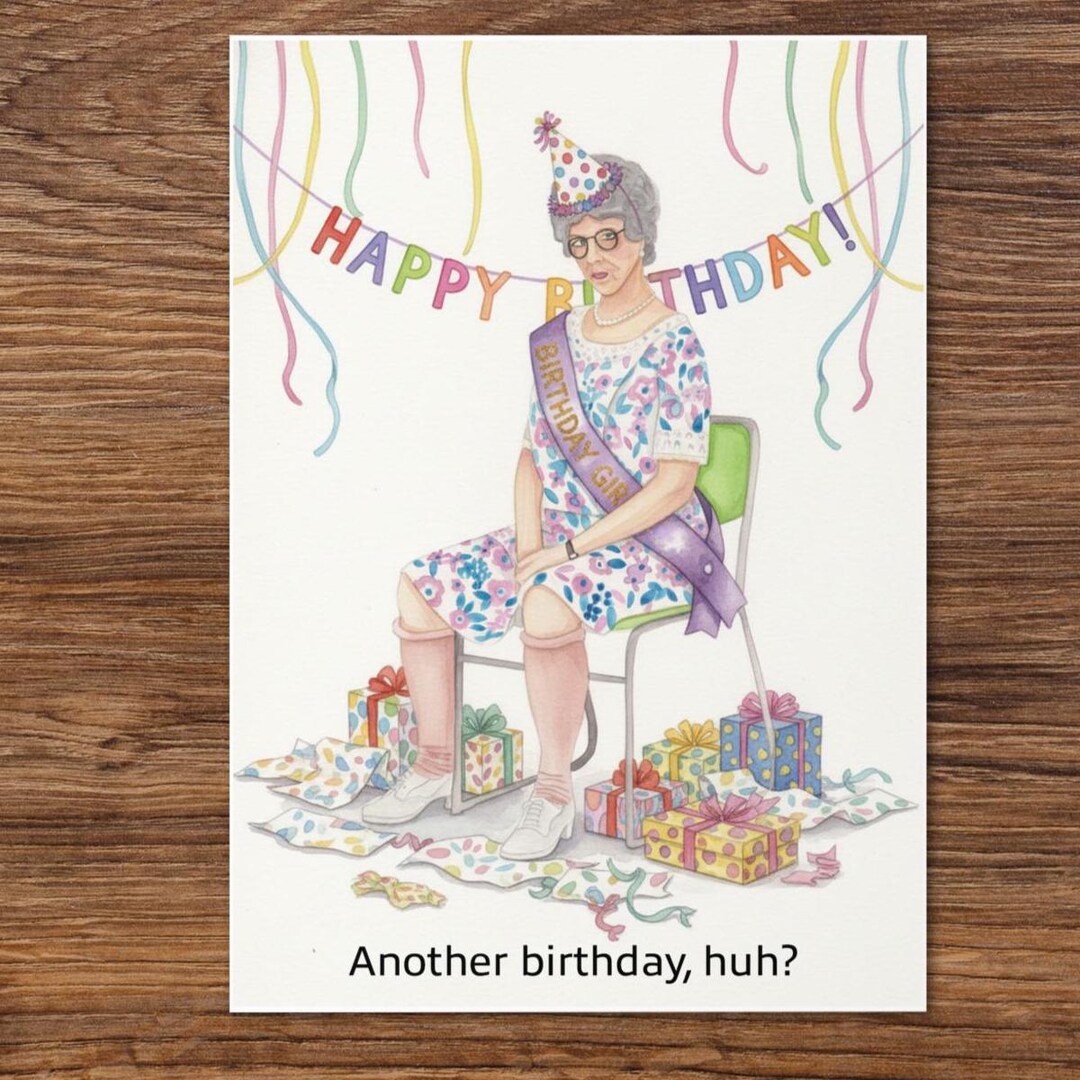 Funny Mama’s Family Card – Sarcastic Mom Birthday Cartoon - Etsy