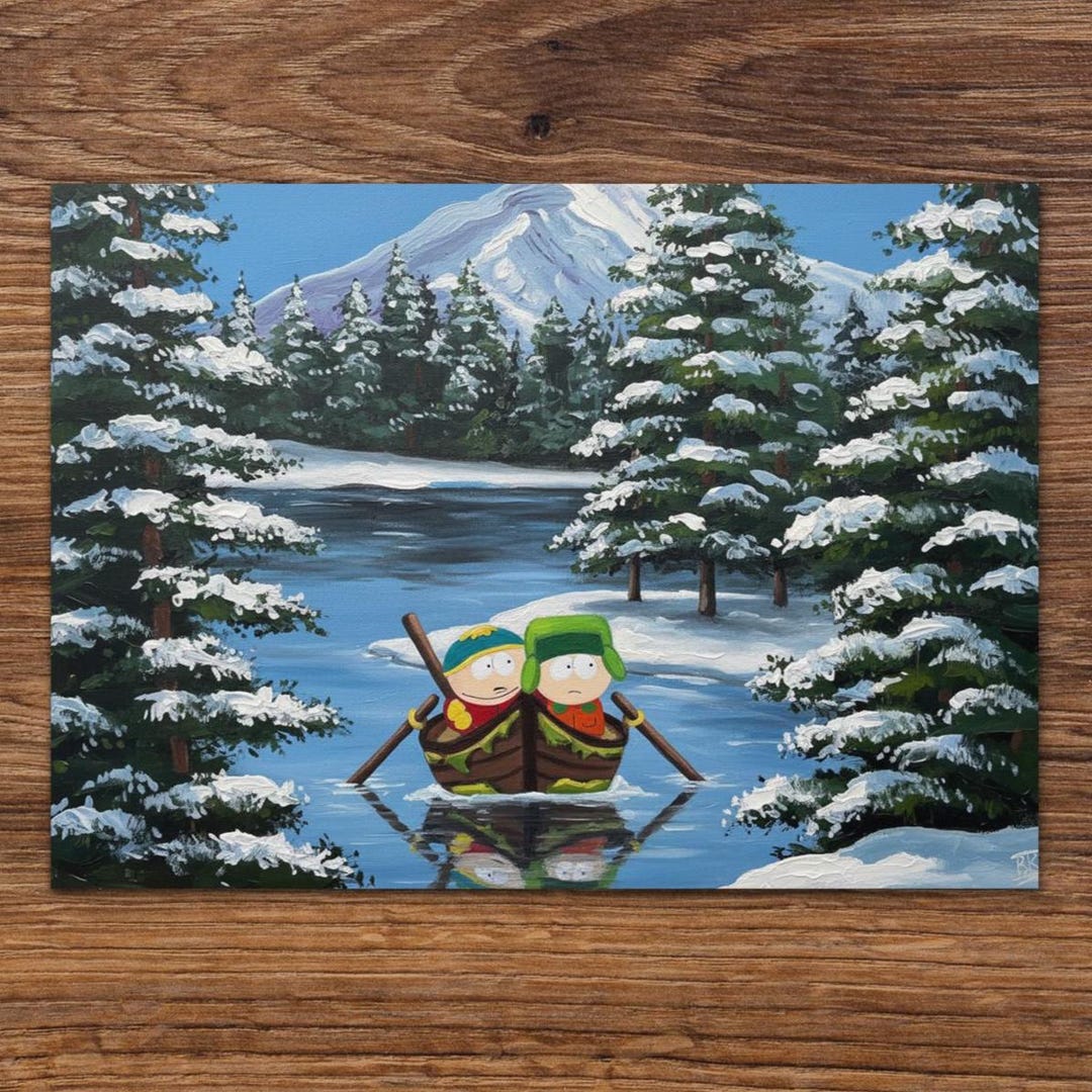 South Park Friendship Card – Eric & Kyle Paddleboat Chaos, Funny Thank ...