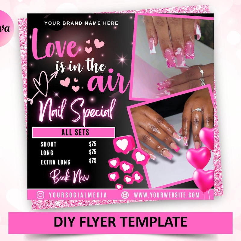 Valentine Nail Decals - Etsy