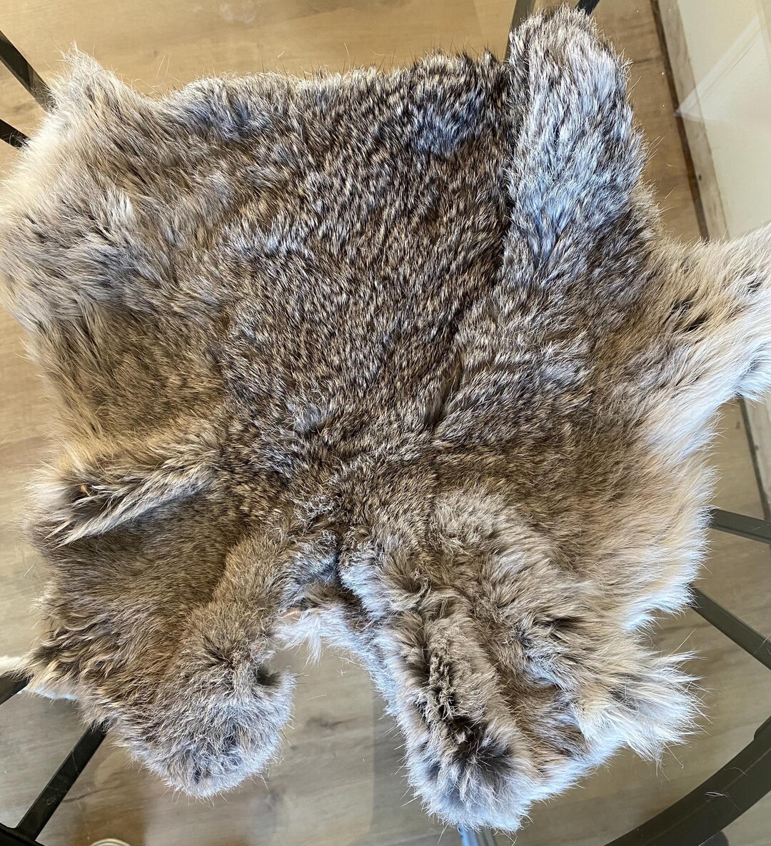 Egg Tanned Rabbit Pelt - NOT WATERPROOF - Aproximate Size 12x9 Inches ...