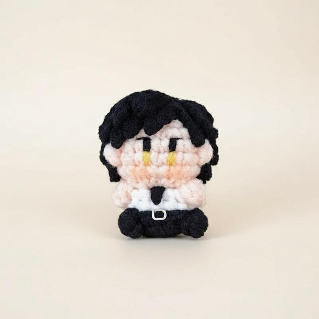 Micro Crochet Frosty Healer Soul Keychain, 5cm Miniature Space Doctor ...