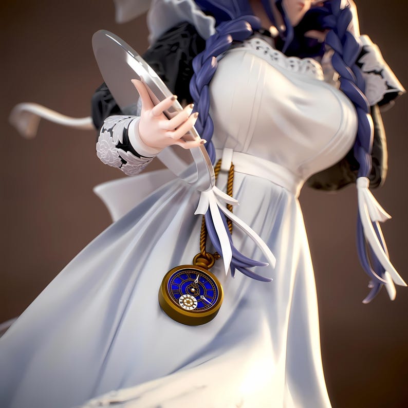Ouro Kronii 3D Print Figurine | Timekeeper Goddess Model (STL File) - Etsy