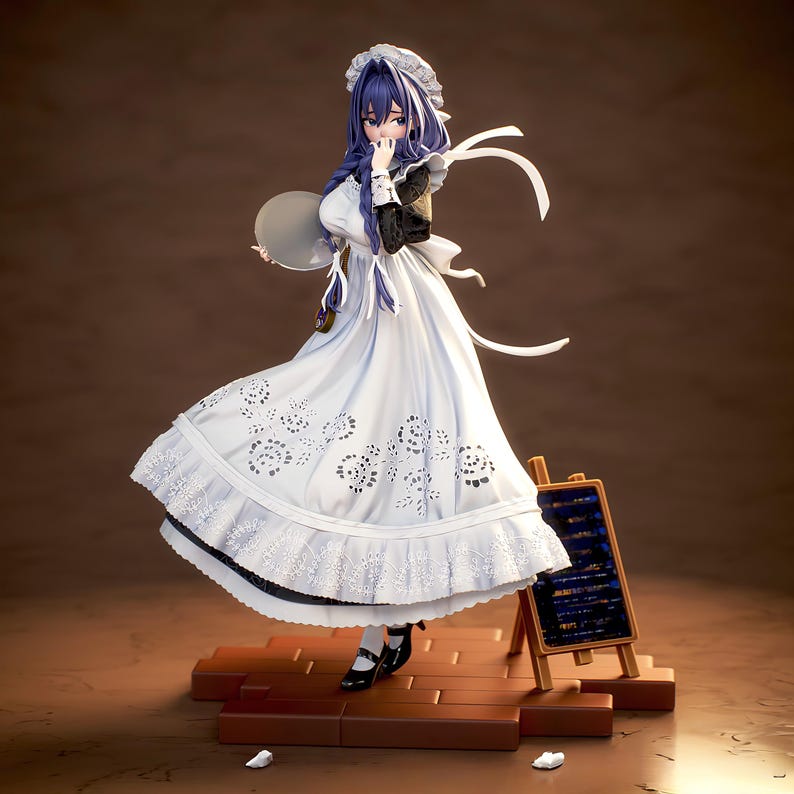 Ouro Kronii 3D Print Figurine | Timekeeper Goddess Model (STL File) - Etsy