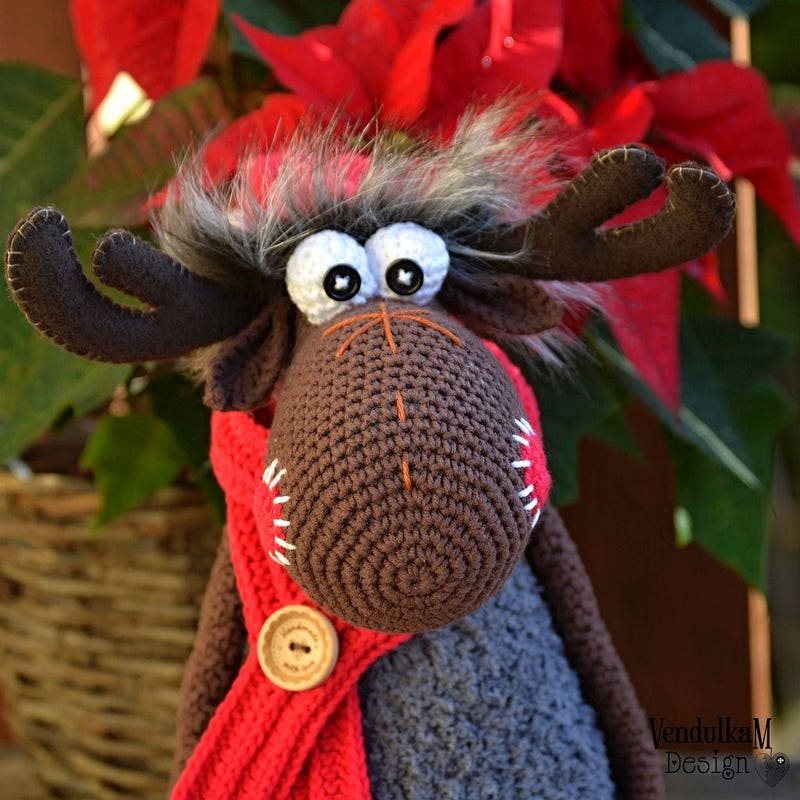 Crocheted Moose - Etsy