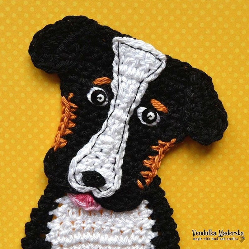 Crochet Dog Applique Pattern - Etsy