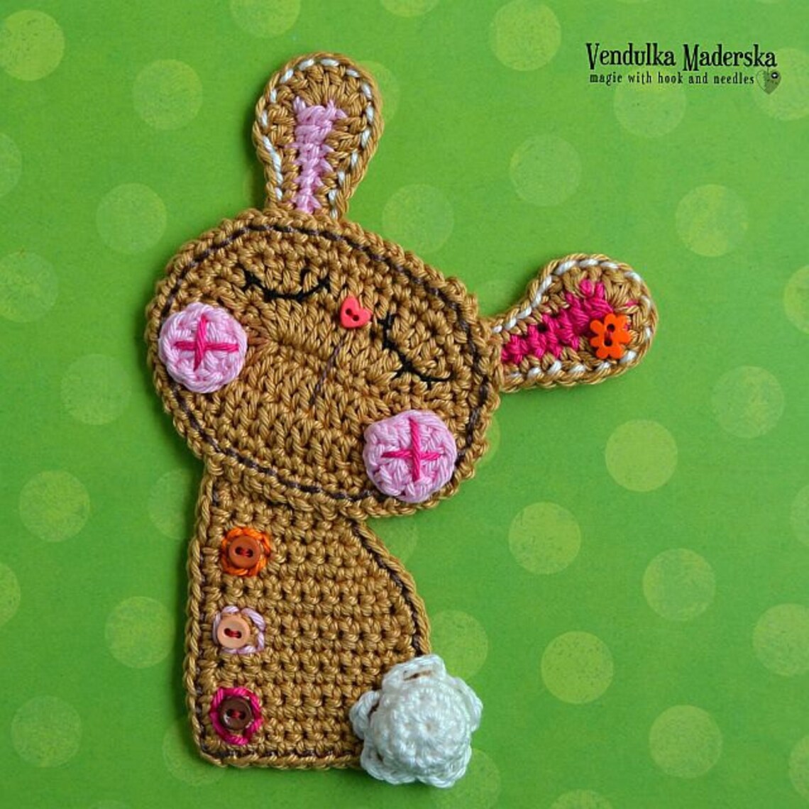 Crochet Bunny Applique Crochet Pattern DIY - Etsy