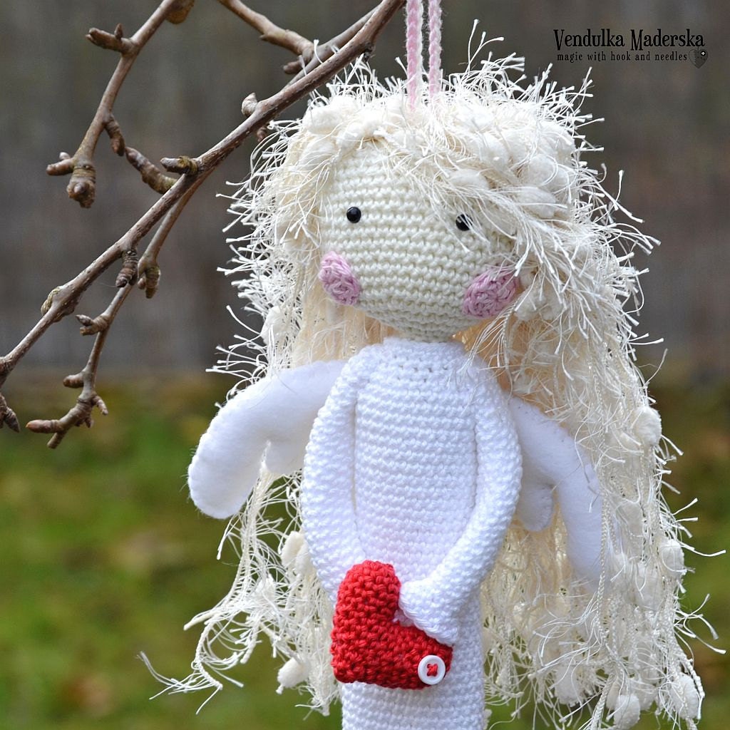 Crochet Pattern Crochet Angel Guardian by Vendulkam / DIY | Etsy