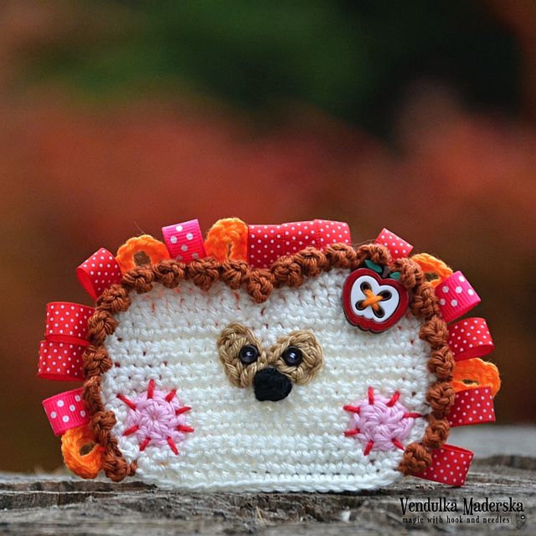 Crochet Pattern - Hedgehog Applique - by Vendulkam Crochet, Digital ...