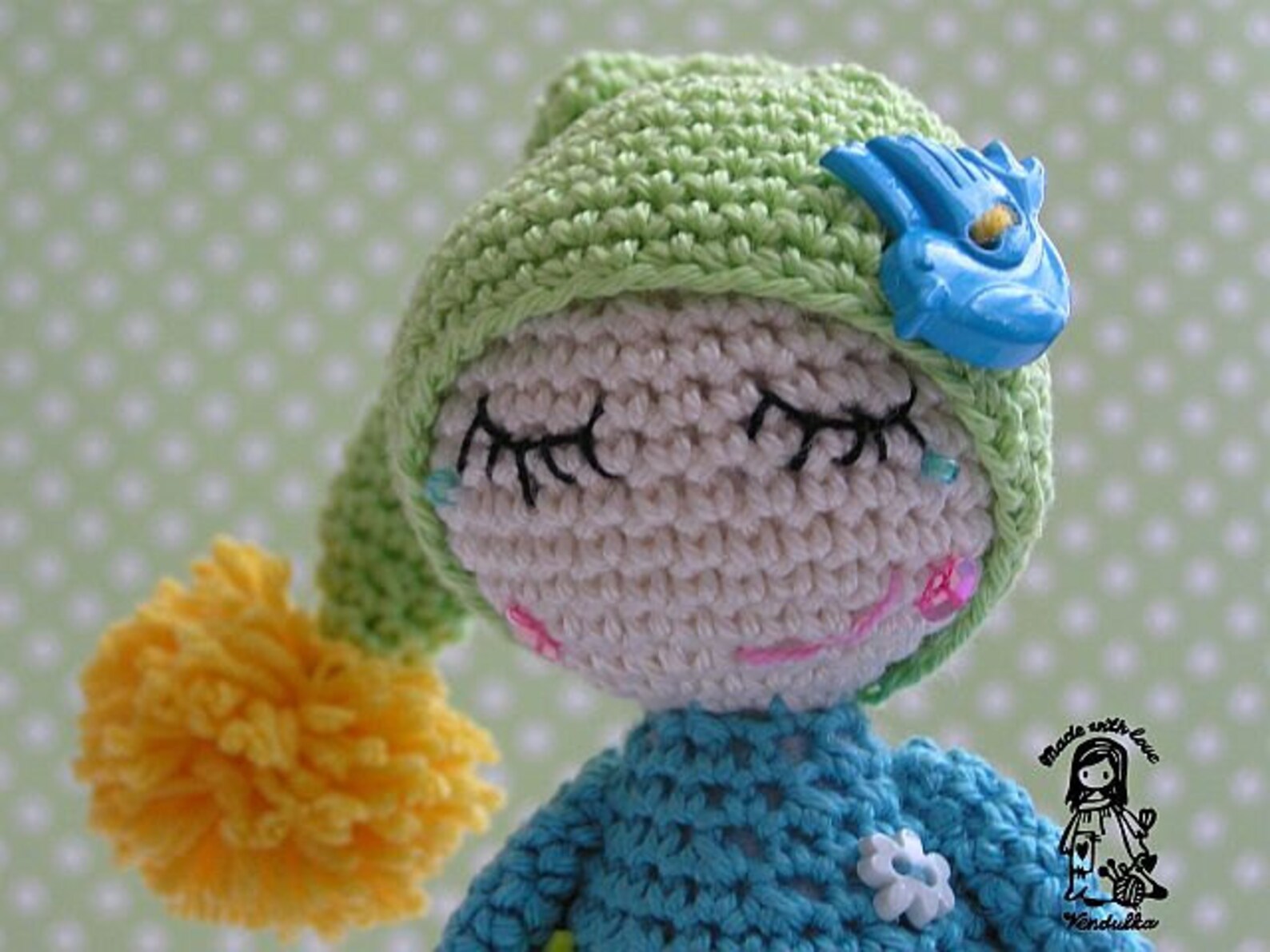 Crochet Elf With Dew Drops on the Lashes - Pdf Pattern - Etsy