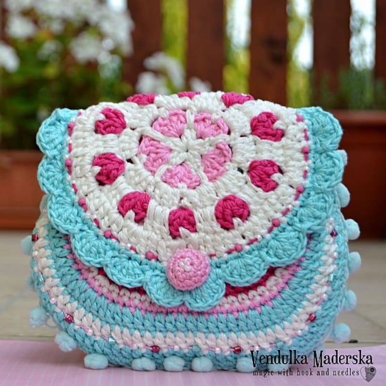 Crochet Pattern - Hearts Purse - Crochet Pattern / Purse / Digital ...
