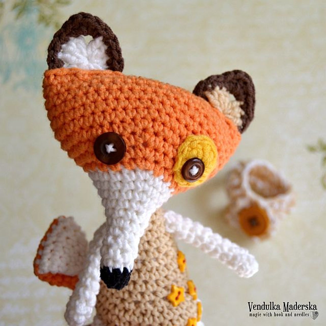 Crochet Pattern Fox by Vendulkam Amigurumi/ Crochet Toy - Etsy